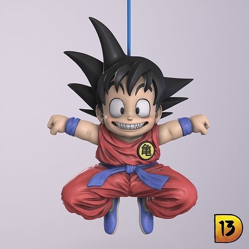Hanging Son Goku Kid 3D model 3D printable | CGTrader