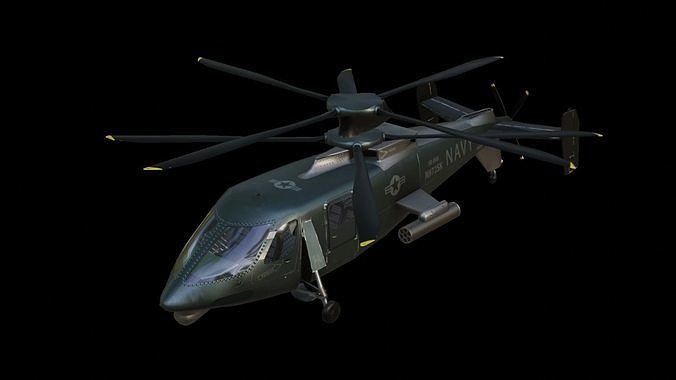 3D model Sikorsky S-97 Raider VR / AR / low-poly | CGTrader