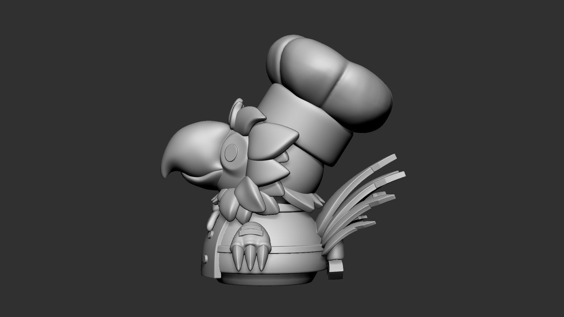 Parrot Chef - Overcooked 2 - 3D Print Model 3D model 3D printable ...
