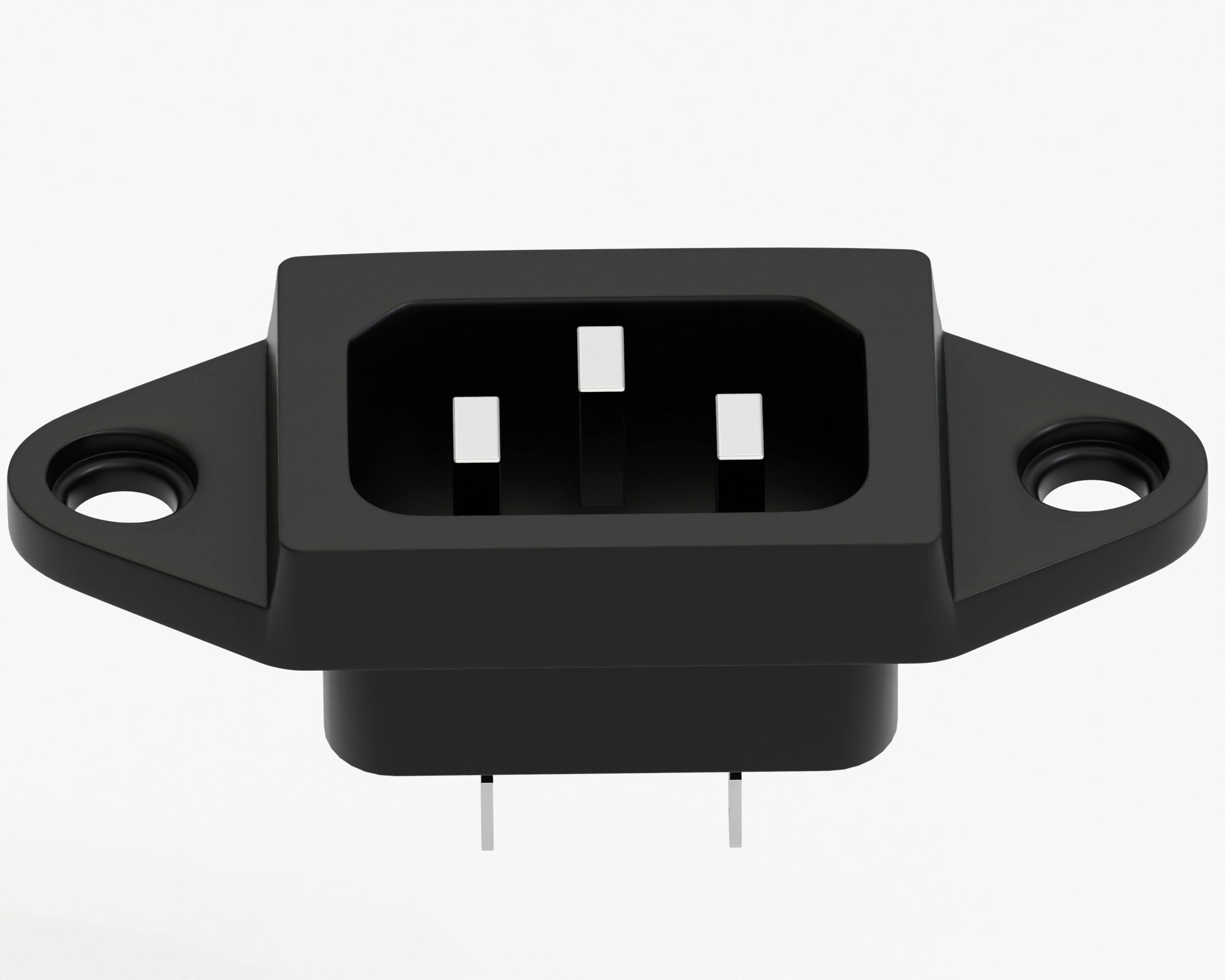 3D model IEC C14 AC Power Connector 3D model VR / AR / low-poly | CGTrader