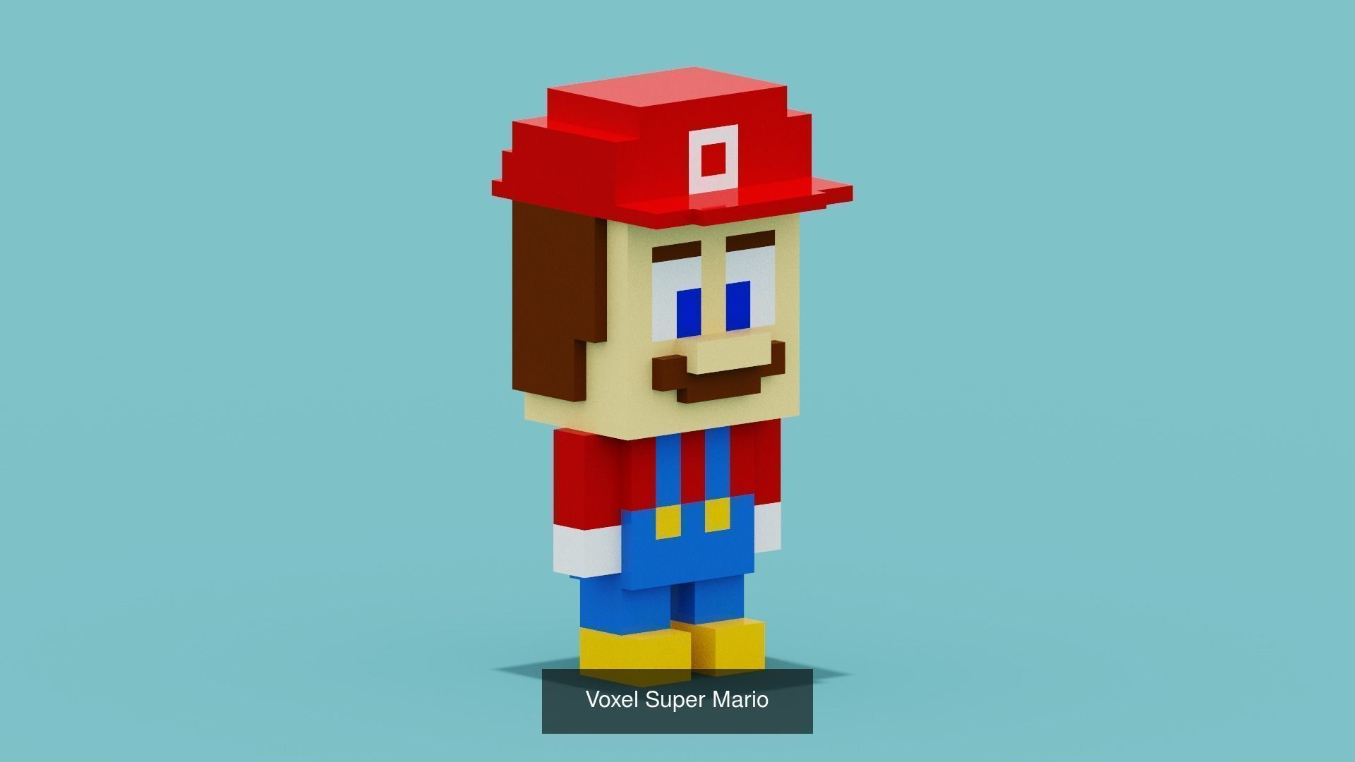 3D Model Collection Voxel Super Mario Characters VR / AR / low-poly ...