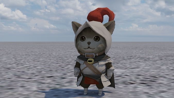 3D model cat model VR / AR / low-poly | CGTrader