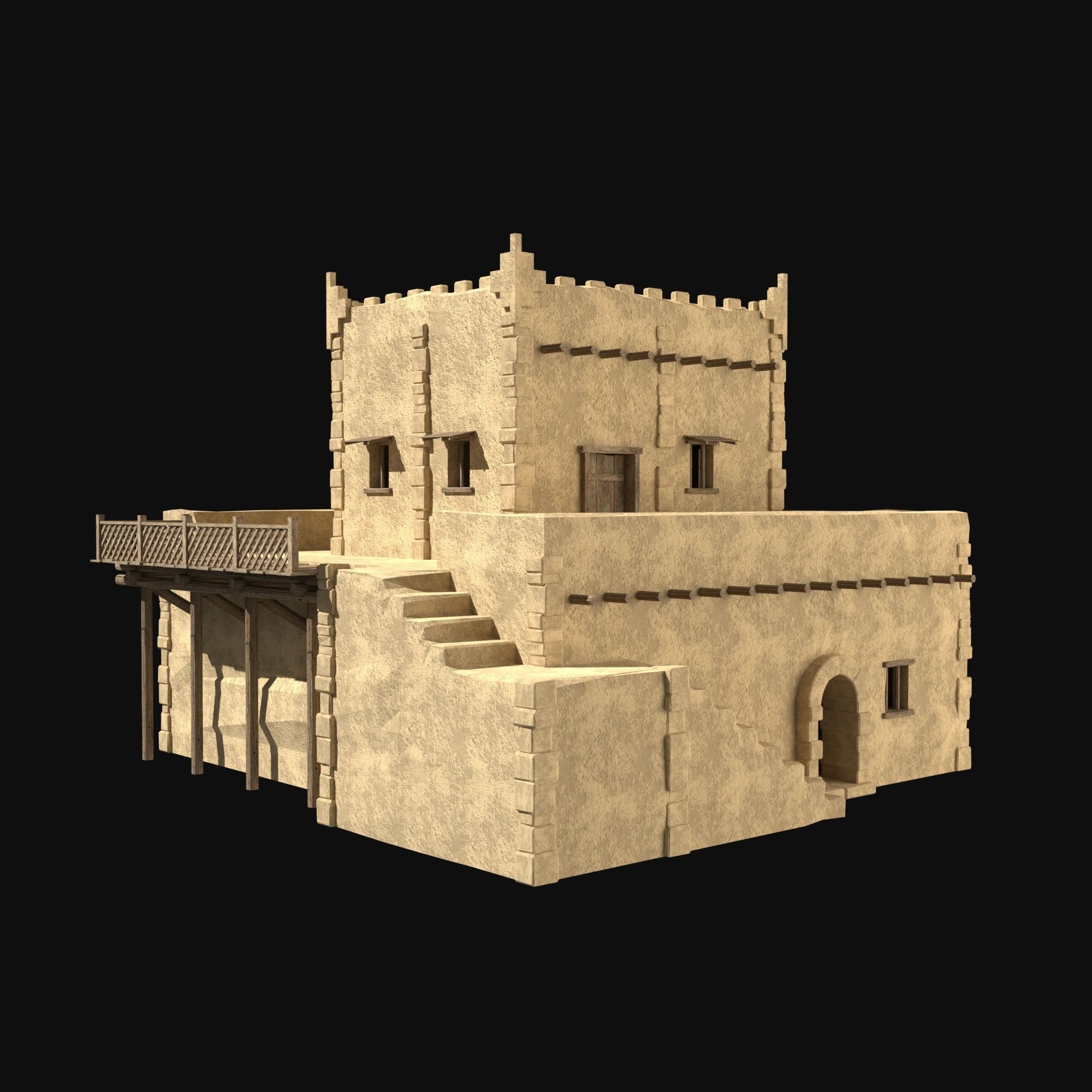 3D model DESERT ARAB ANCIENT EGYPT TURKEY SUMER BABYLON HOUSE ...