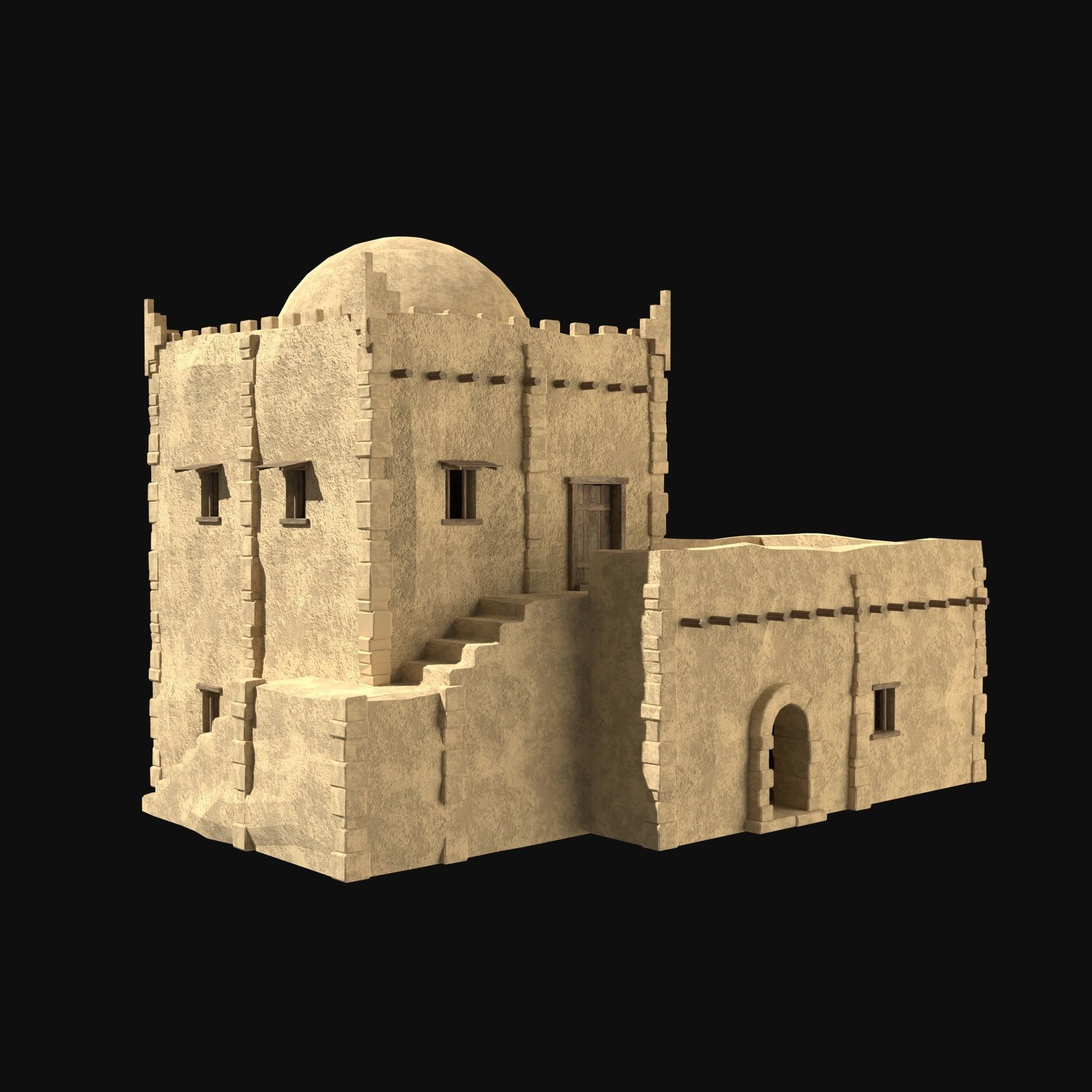 3D model DESERT ARAB ANCIENT EGYPT TURKEY SUMER BABYLON HOUSE ...