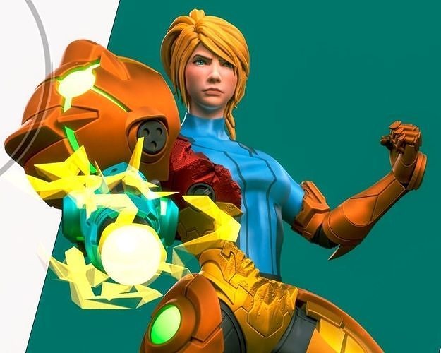 Samus Half Armor version 3D model 3D printable | CGTrader