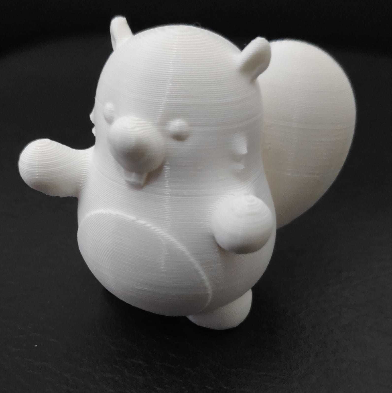 Round Beaver 3D model 3D printable | CGTrader