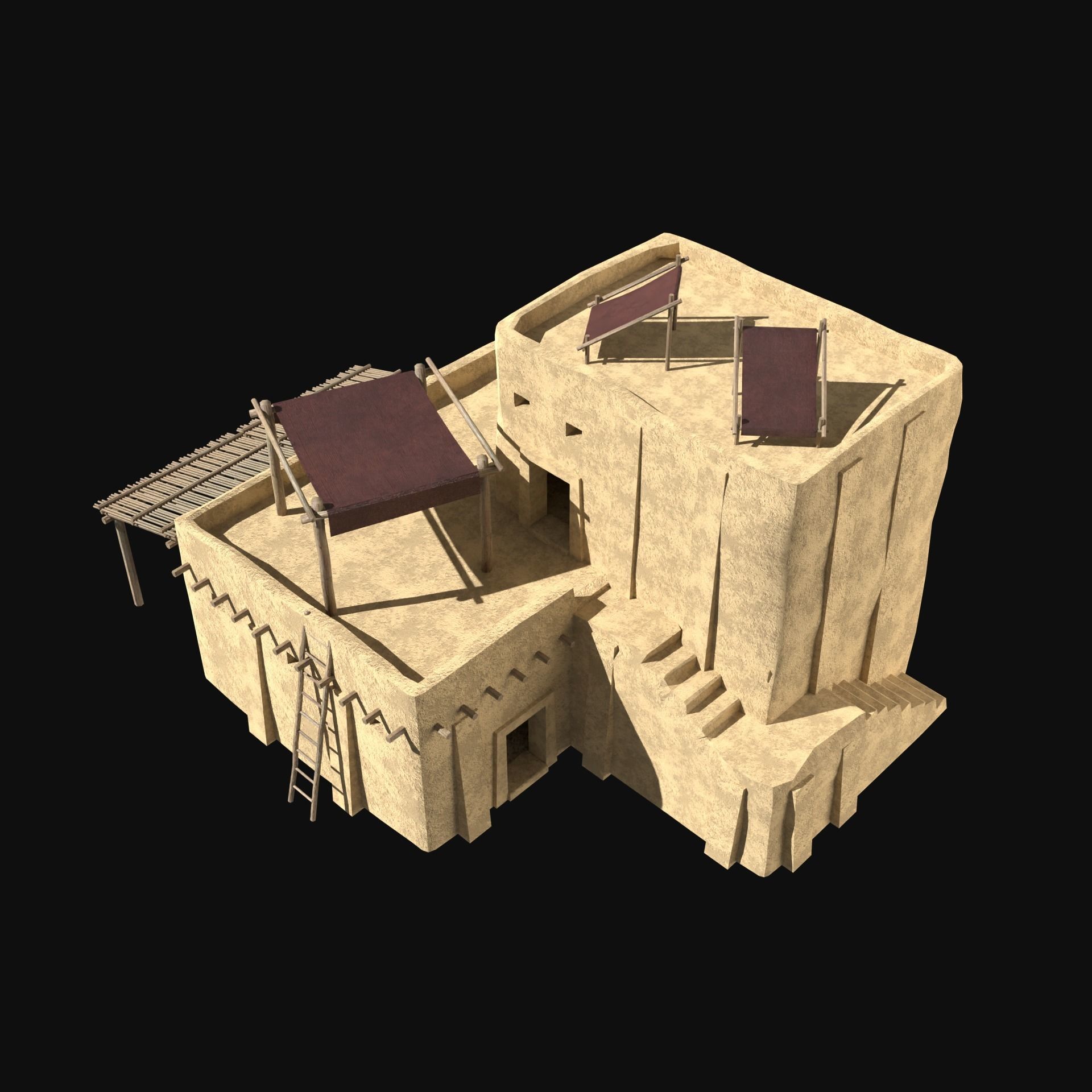 3D model ARAB DESERT ANCIENT EGYPT TURKEY SUMER BABYLON HOUSE ...