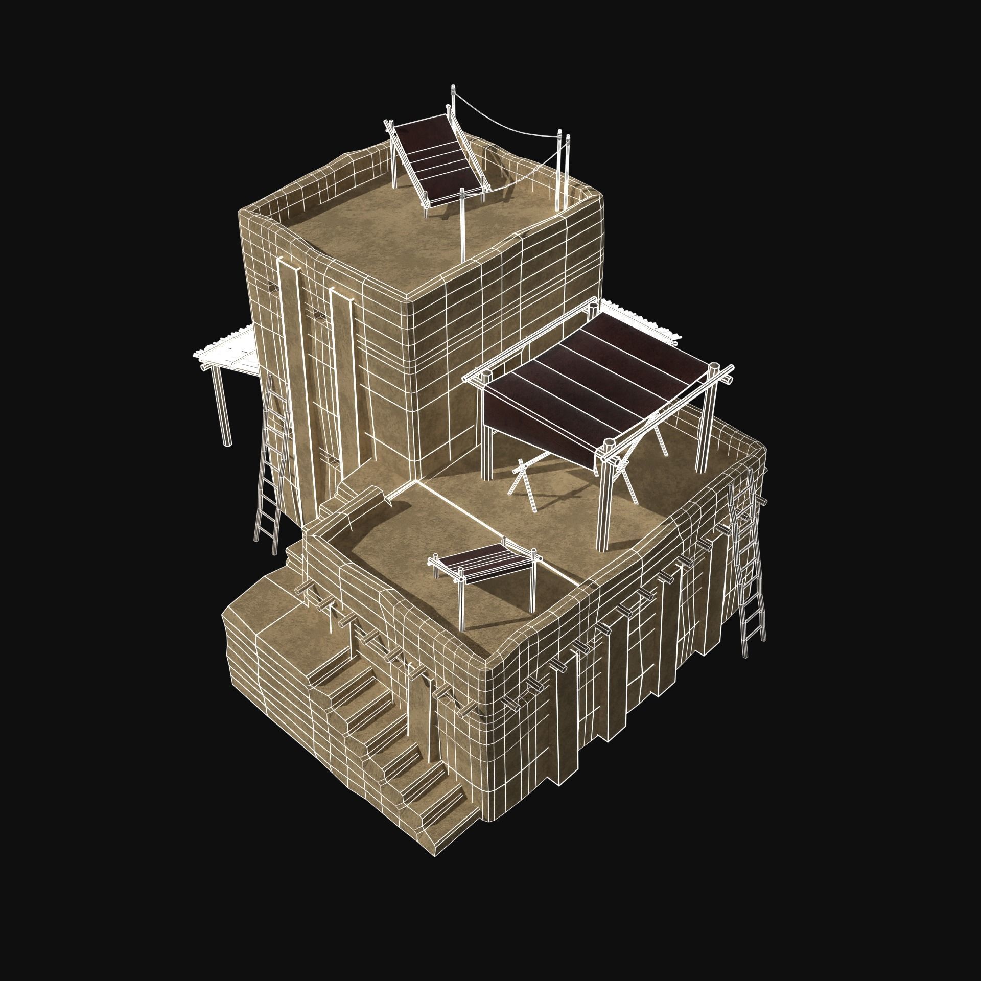 3D model ARAB DESERT ANCIENT EGYPT TURKEY SUMER BABYLON HOUSE ...