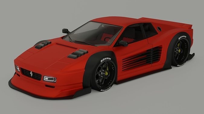 Ferrari Testarossa Widebody Kit 3D model | CGTrader