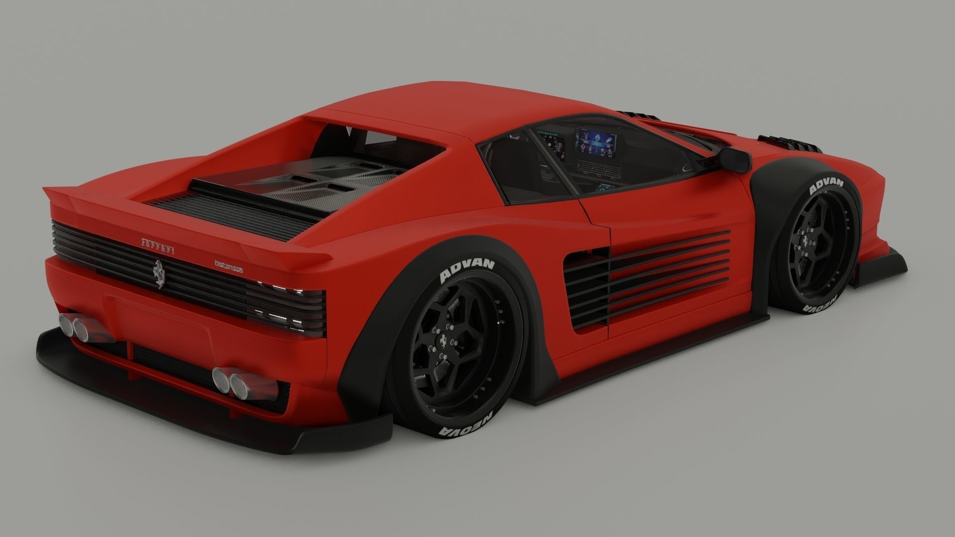 Ferrari Testarossa Widebody Kit 3D model | CGTrader