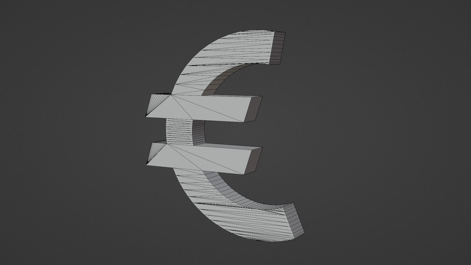 3D model Euro Icon VR / AR / low-poly | CGTrader