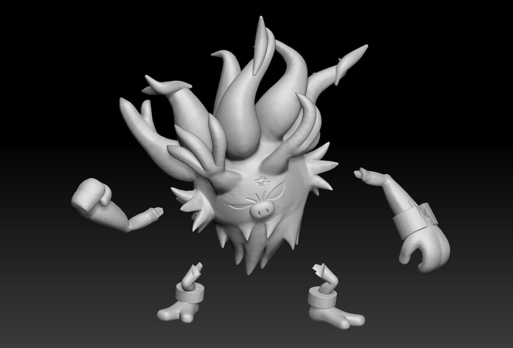 Pokemon Annihilape 3D model 3D printable | CGTrader