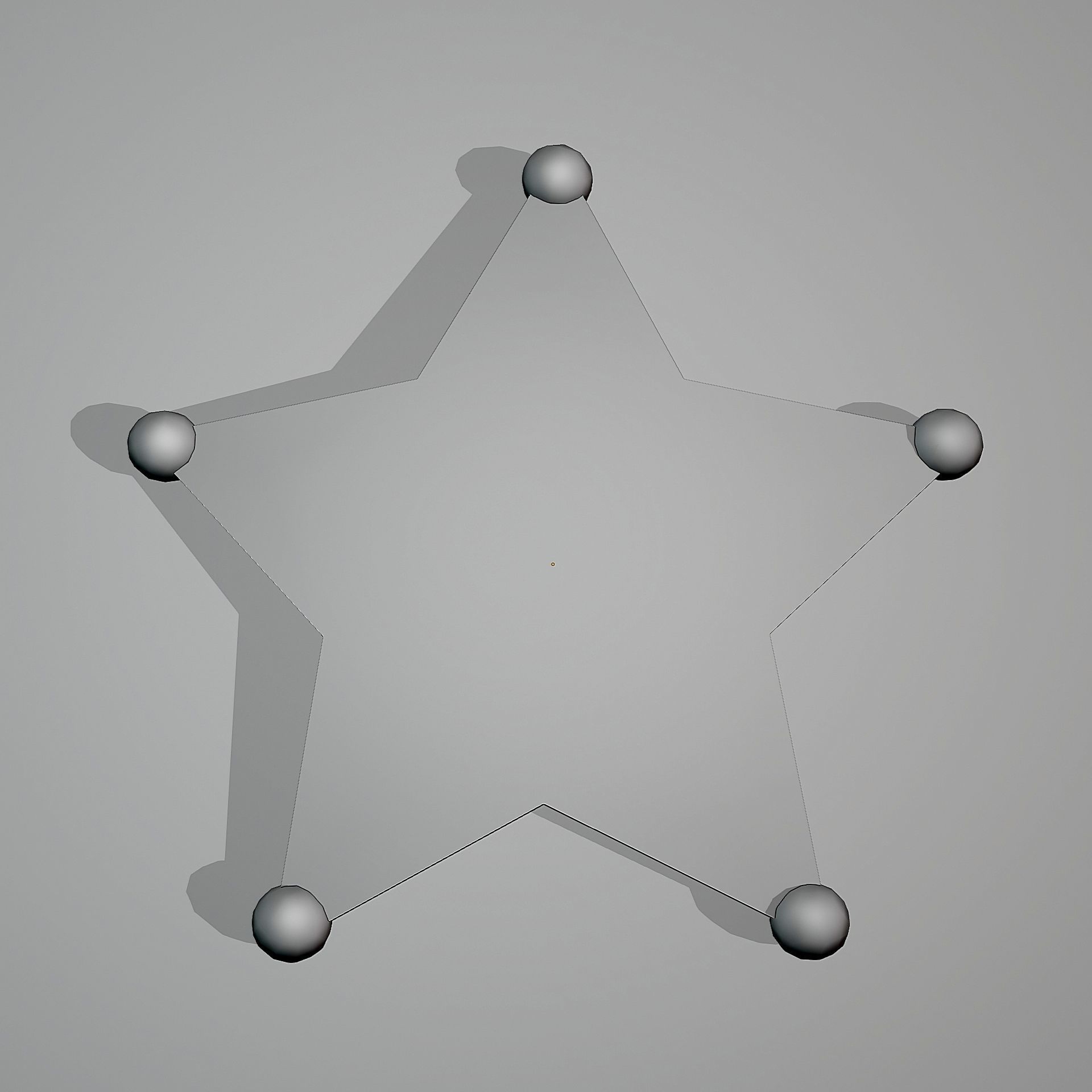 3D model Sheriff Badge 2 VR / AR / low-poly | CGTrader