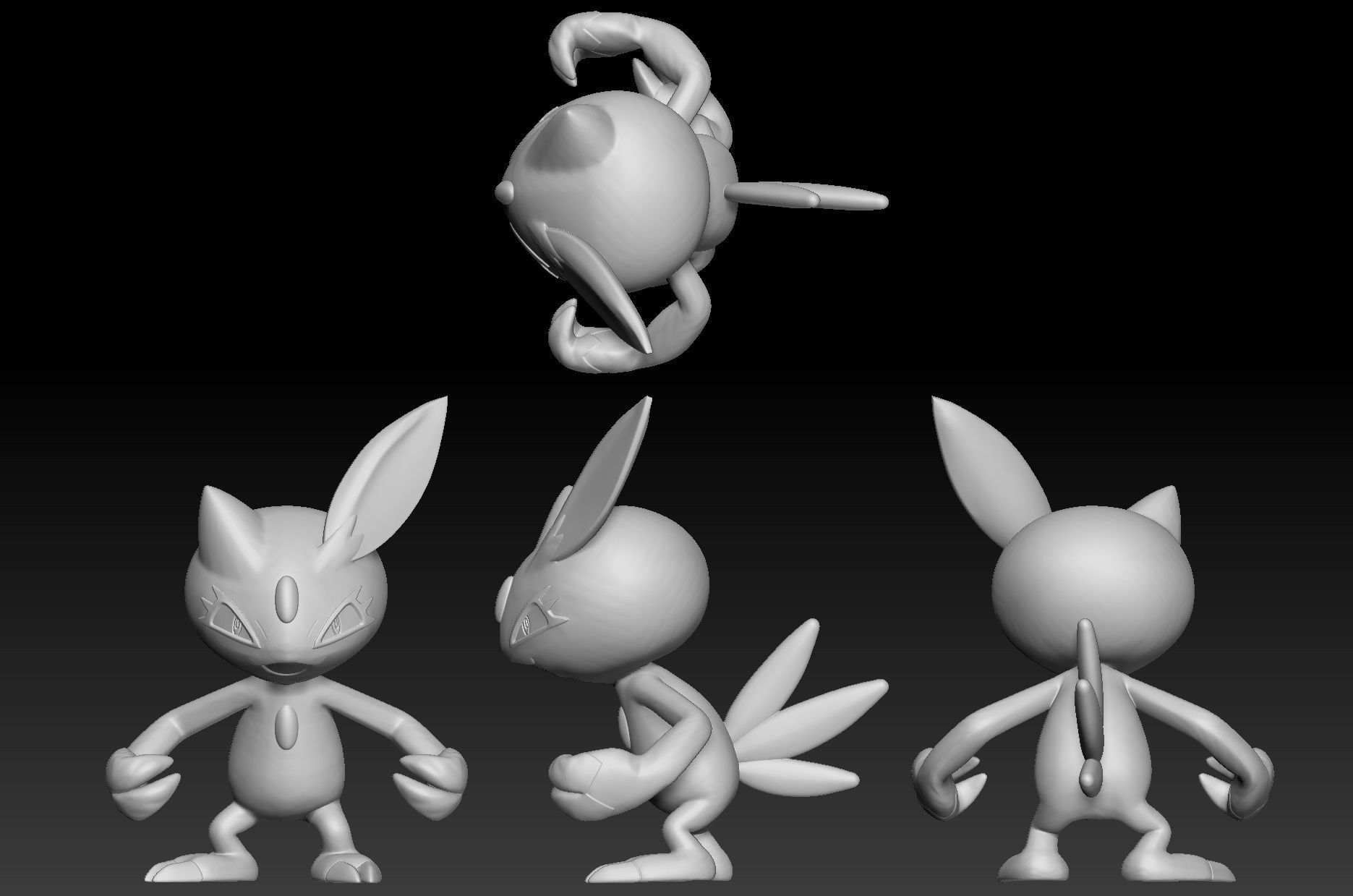 Pokemon Sneasel Weavile 3D model 3D printable | CGTrader