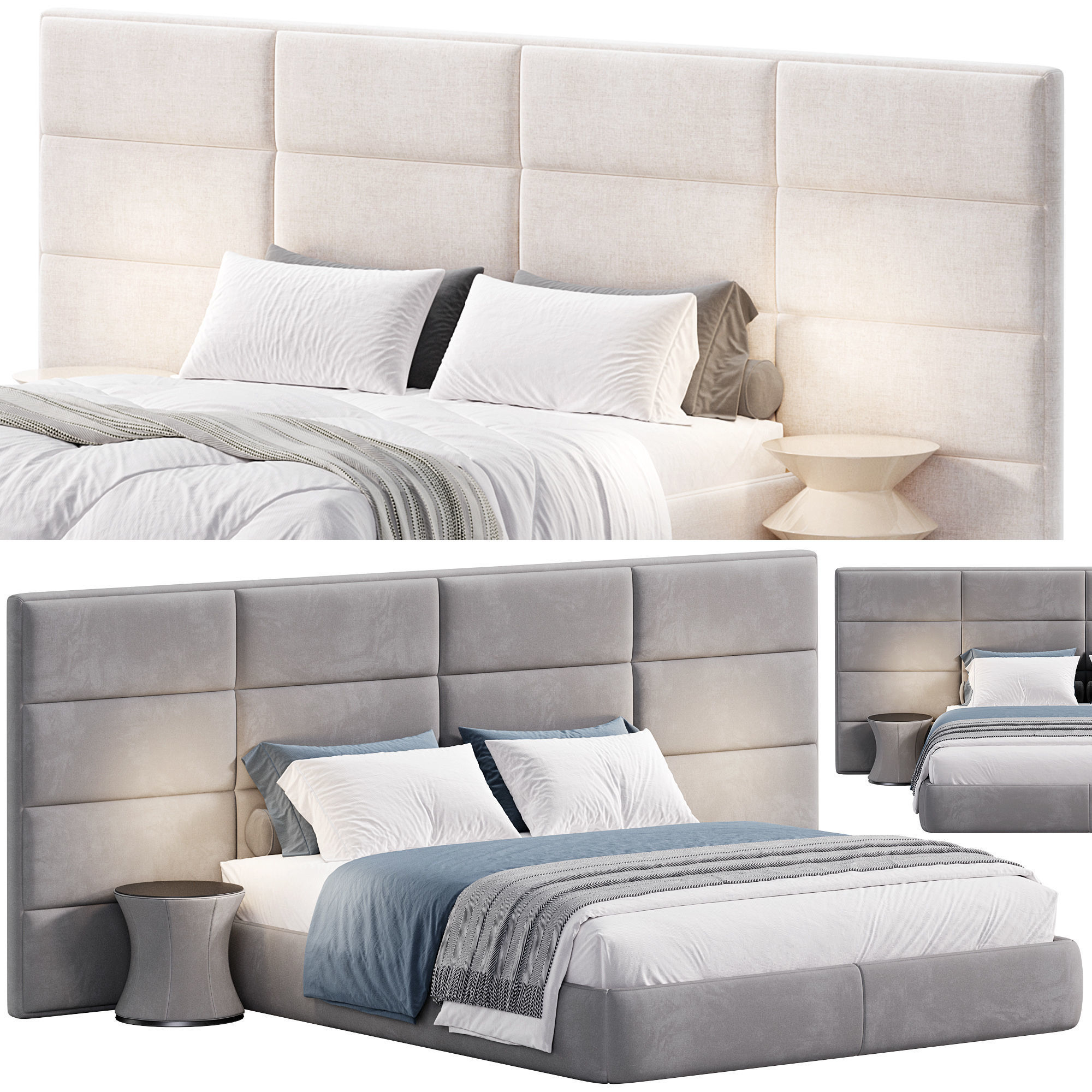 Bourbon bed by Ana Roque 3D model | CGTrader