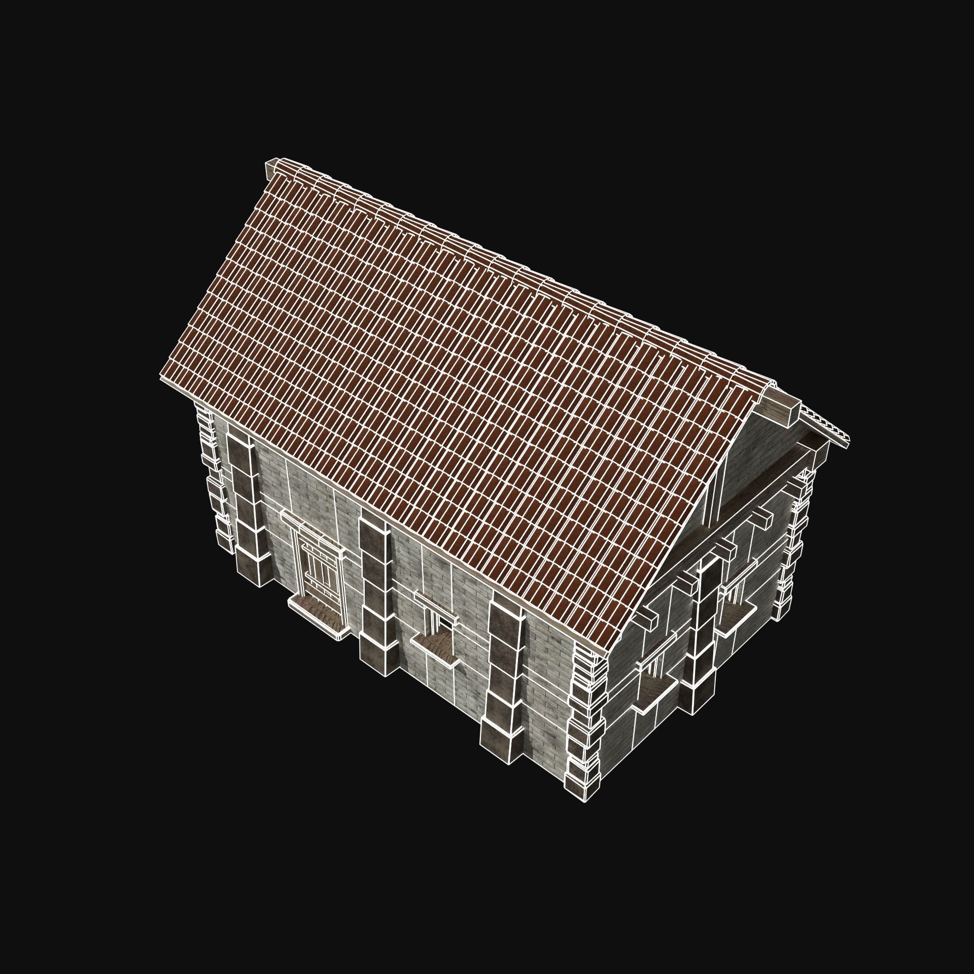 3D model ANCIENT GREEK ROMAN STONE ROME HOUSE HUT BUILDING COLLECTION ...