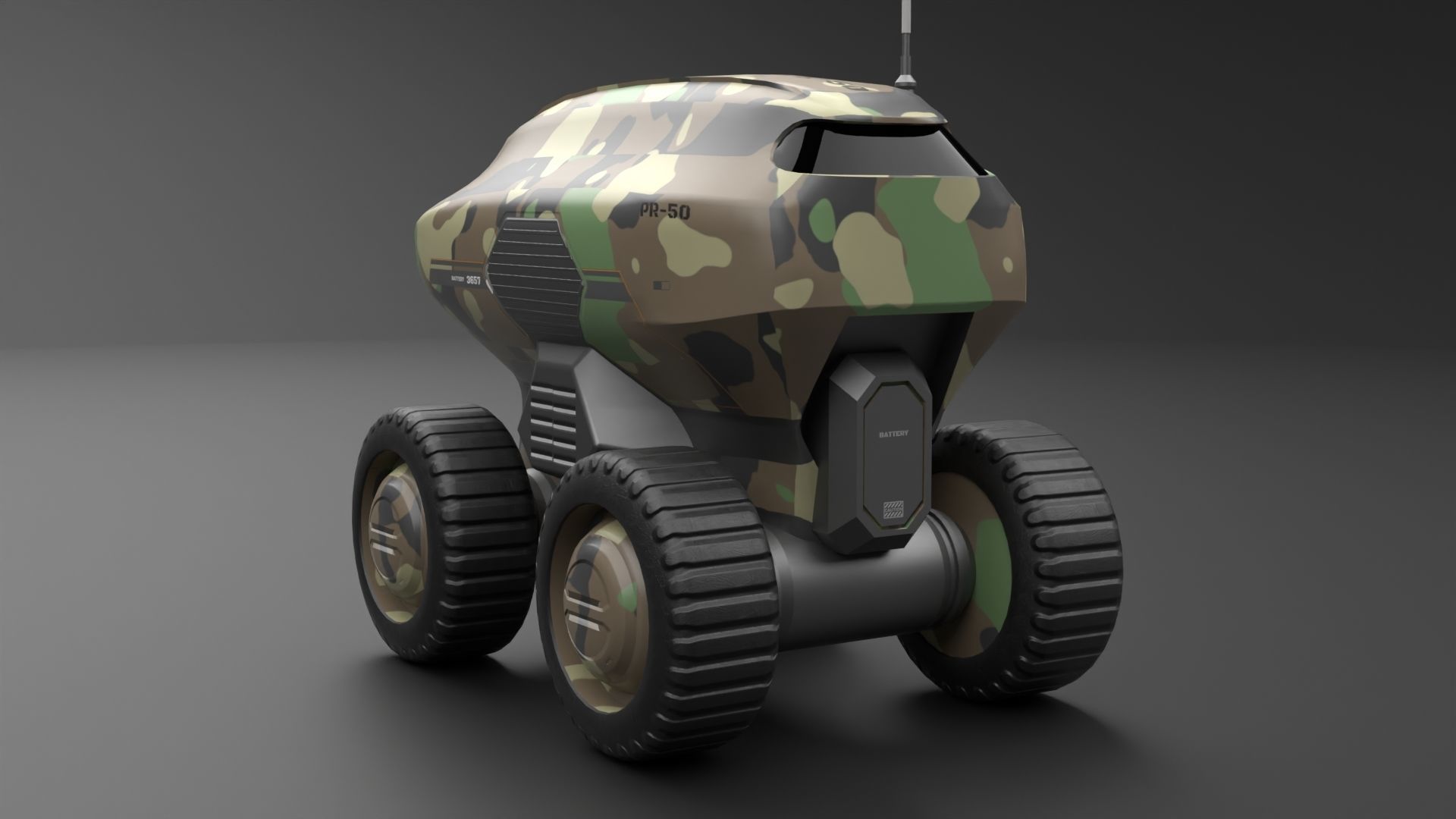 3D model Military Sci-Fi Droid VR / AR / low-poly | CGTrader