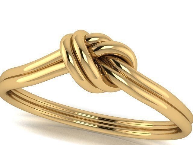 knotted ring 3D model 3D printable | CGTrader