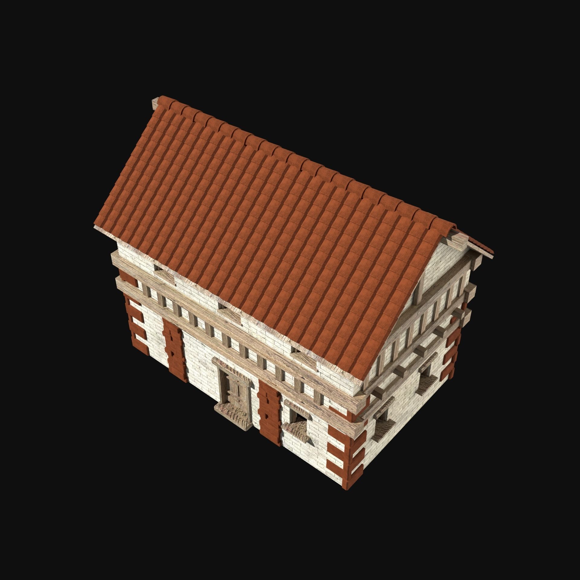 3D model ROMAN ANCIENT GREEK STONE ROME HOUSE HUT BUILDING COLLECTION ...
