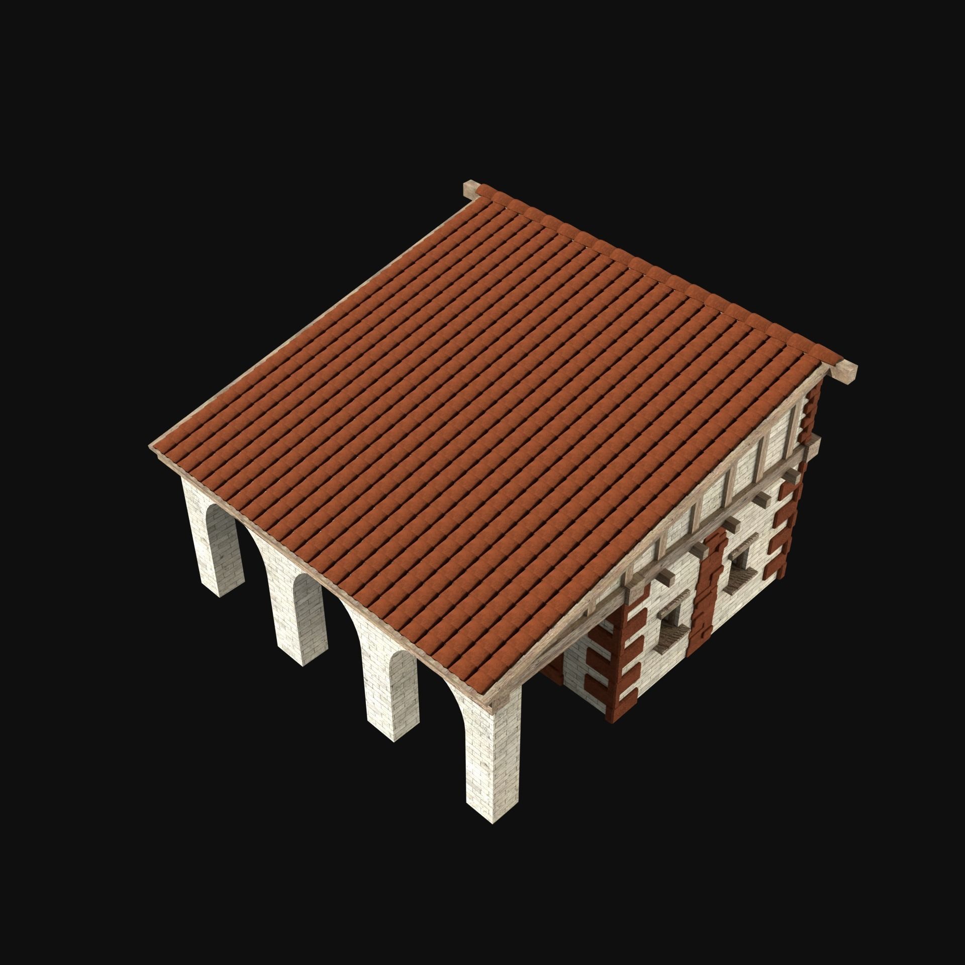 3D model ROMAN ANCIENT GREEK STONE ROME HOUSE HUT BUILDING COLLECTION ...