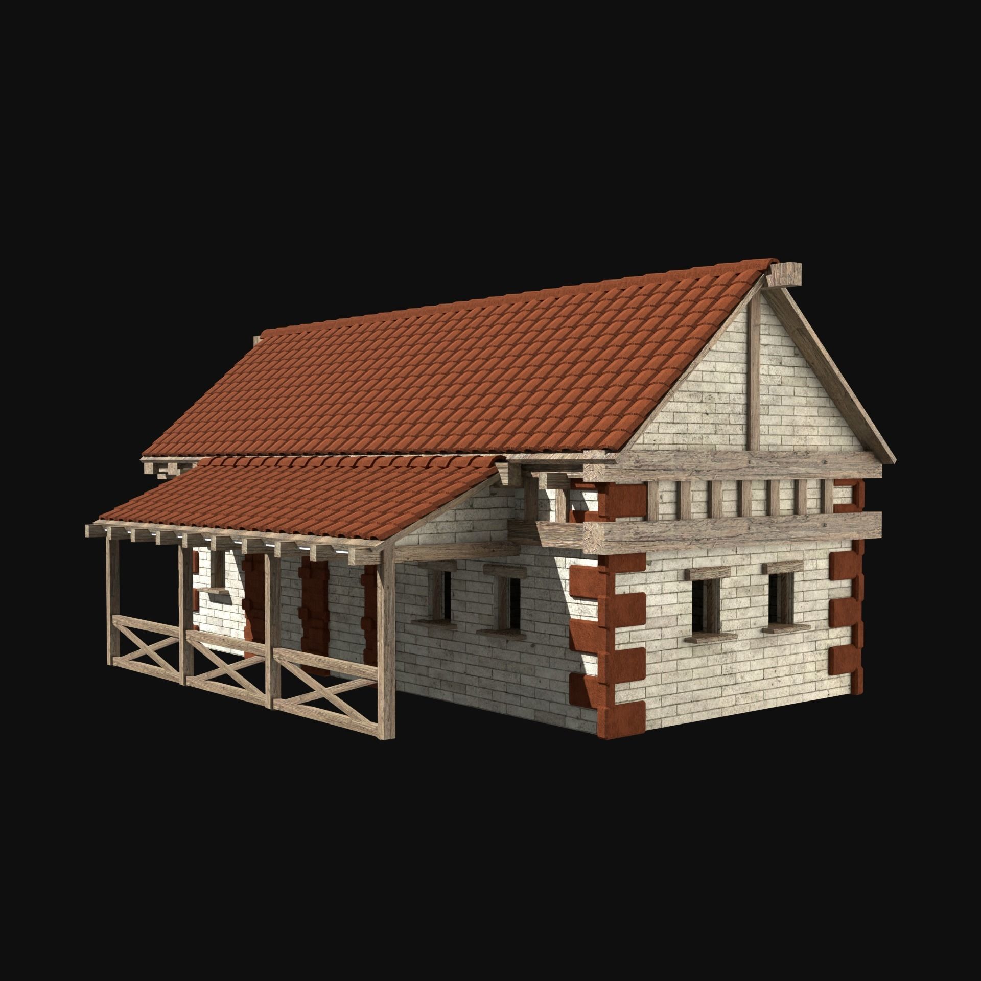 3D model ROMAN ANCIENT GREEK STONE ROME HOUSE HUT BUILDING COLLECTION ...