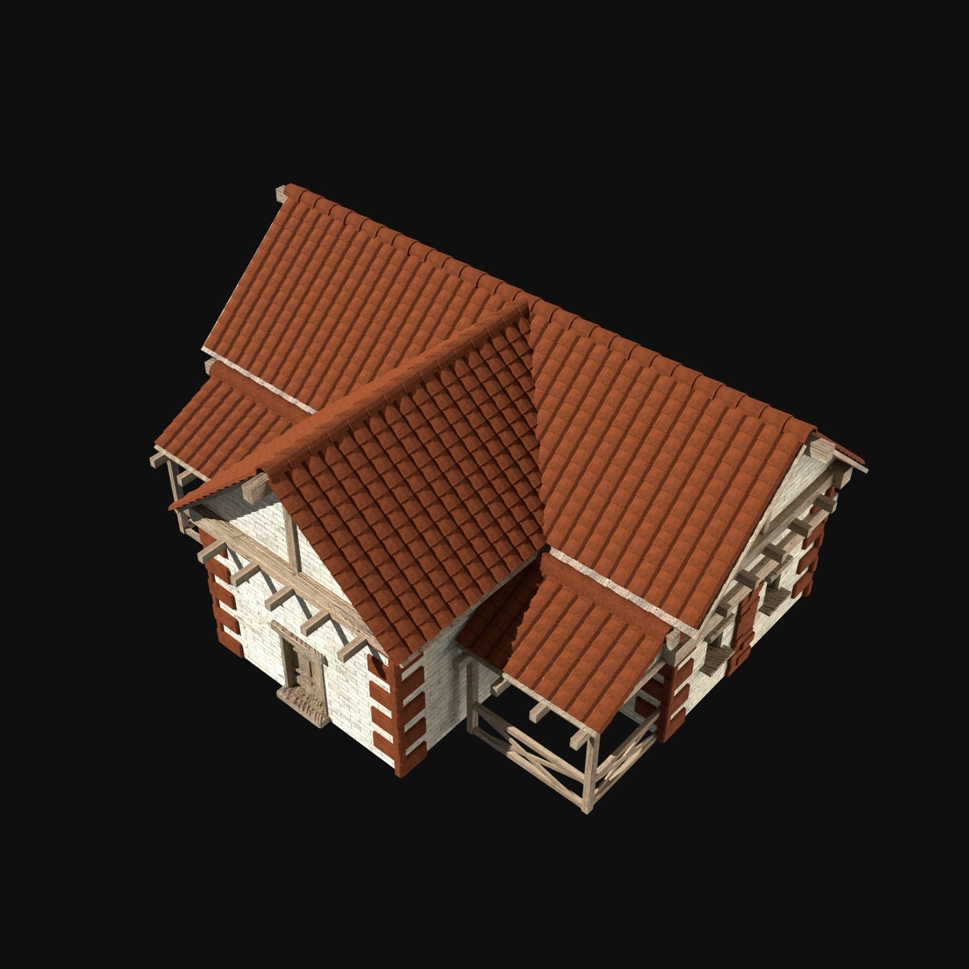 3D model ROMAN ANCIENT GREEK STONE ROME HOUSE HUT BUILDING COLLECTION ...