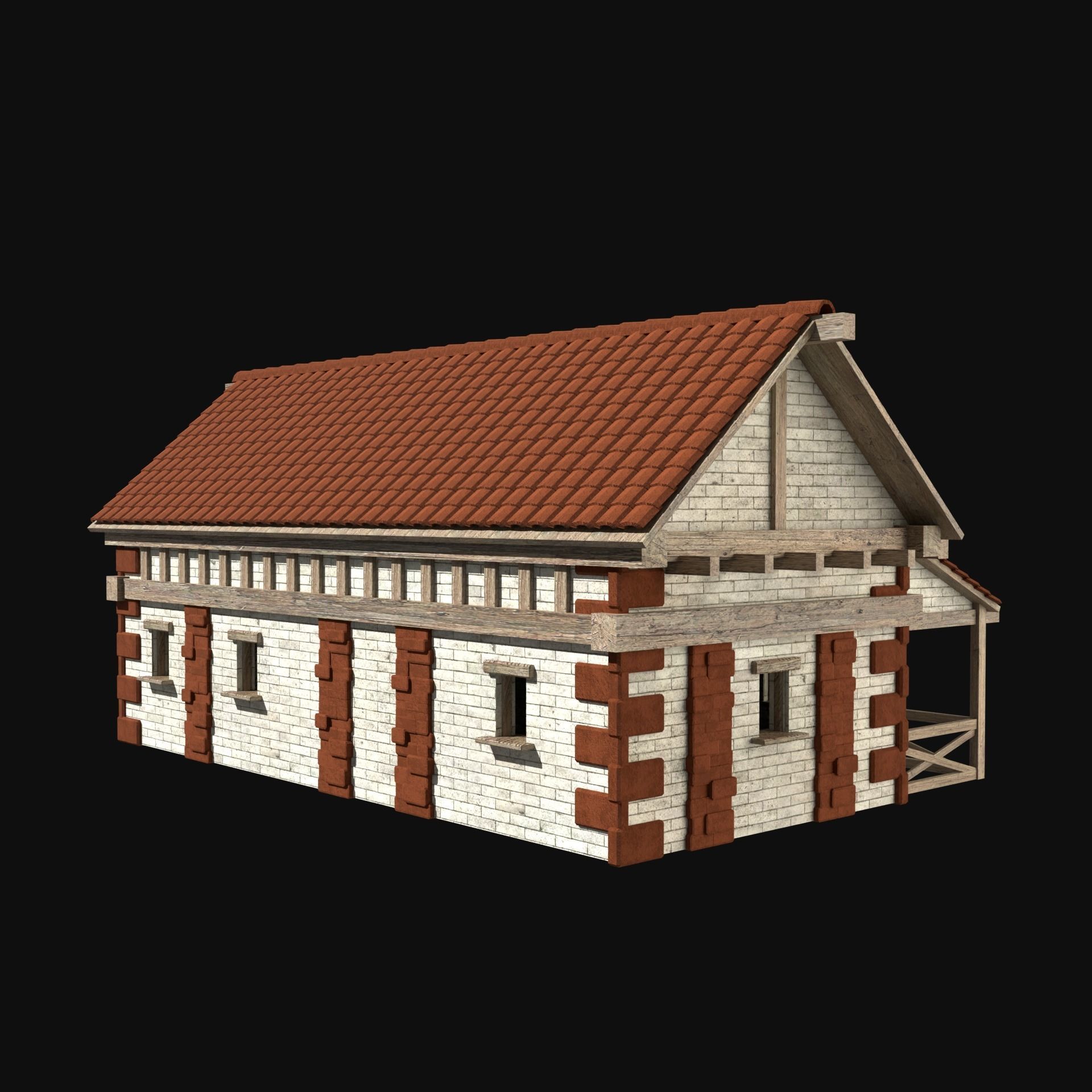 3D model ROMAN ANCIENT GREEK STONE ROME HOUSE HUT BUILDING COLLECTION ...