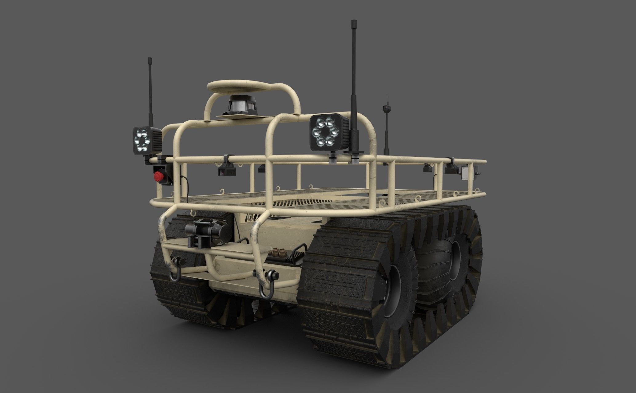 3D model Probot UVG unmanned ground vehicle VR / AR / low-poly | CGTrader