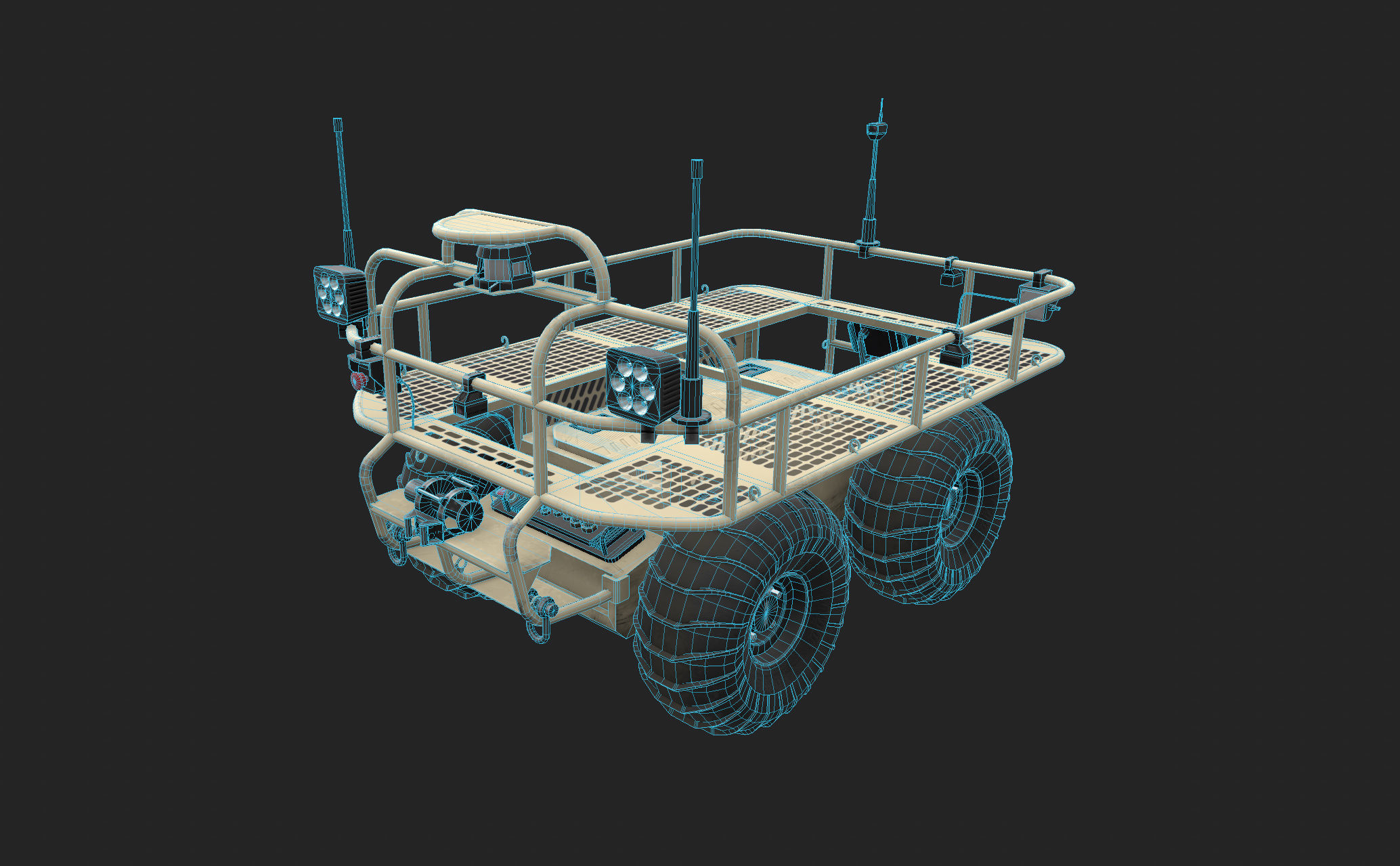 3D model Probot UVG unmanned ground vehicle VR / AR / low-poly | CGTrader