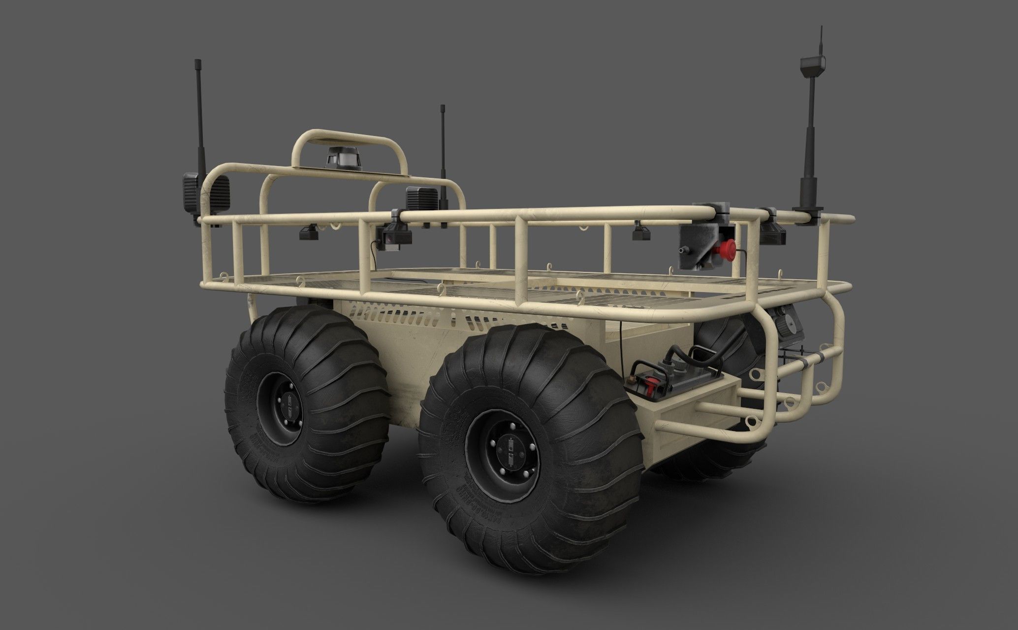 3D model Probot UVG unmanned ground vehicle VR / AR / low-poly | CGTrader