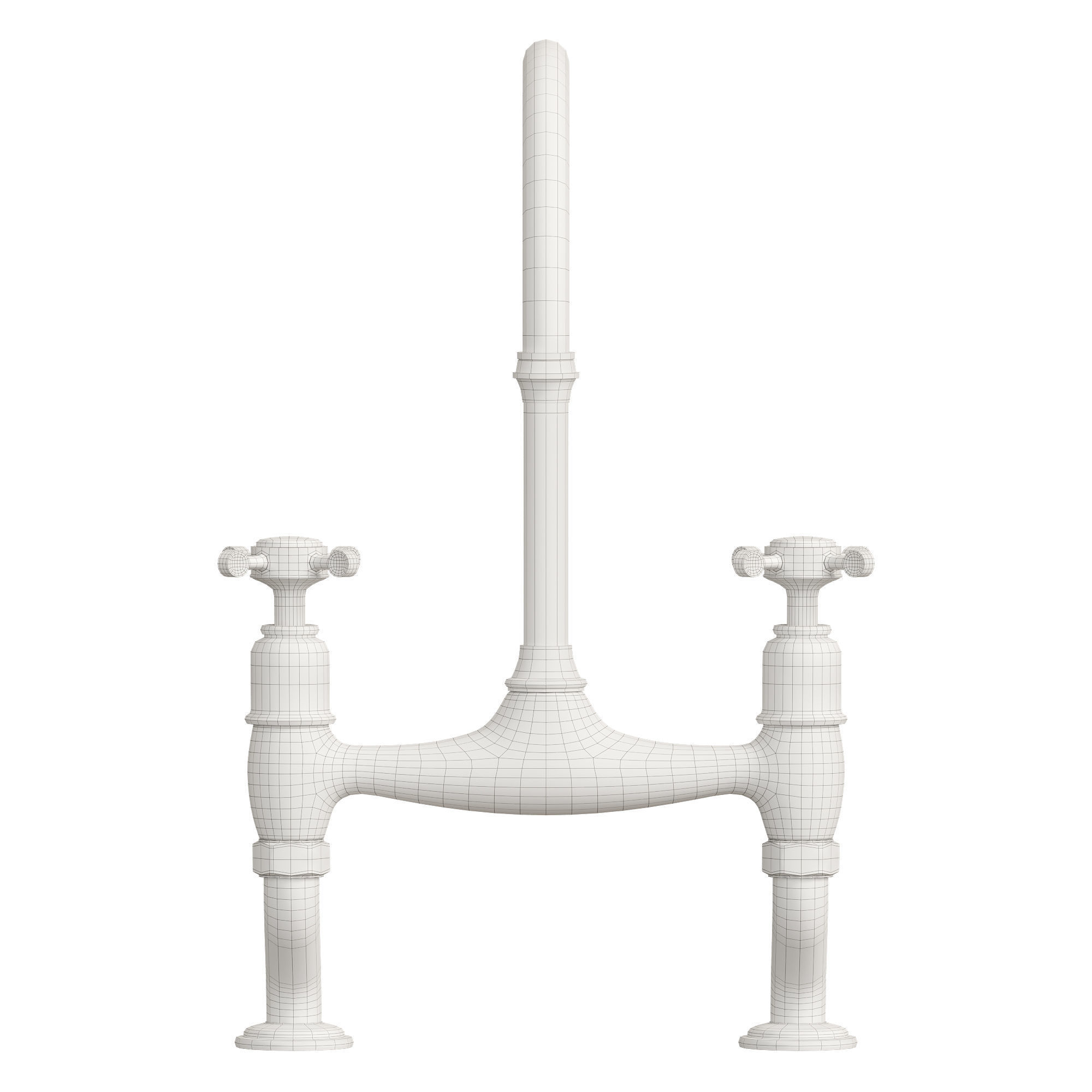 Aged Brass Ionian Tap by deVOL 3D model | CGTrader