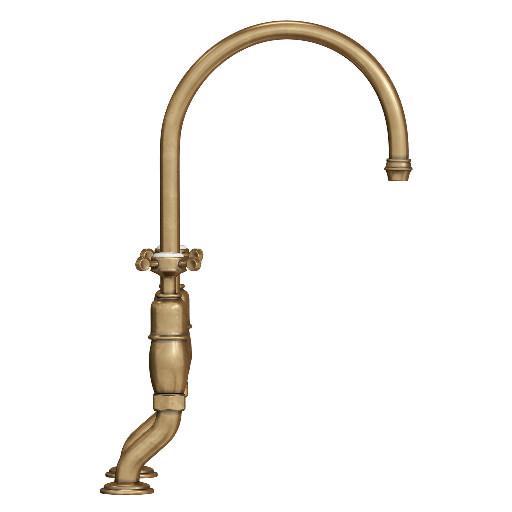Aged Brass Ionian Tap by deVOL 3D model | CGTrader