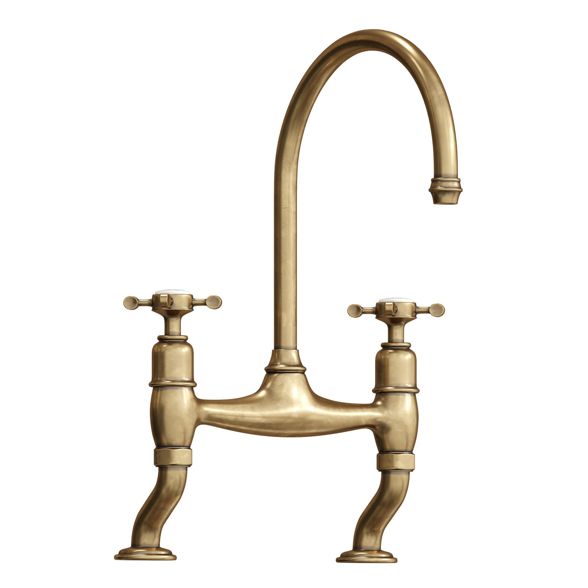 Aged Brass Ionian Tap by deVOL 3D model | CGTrader