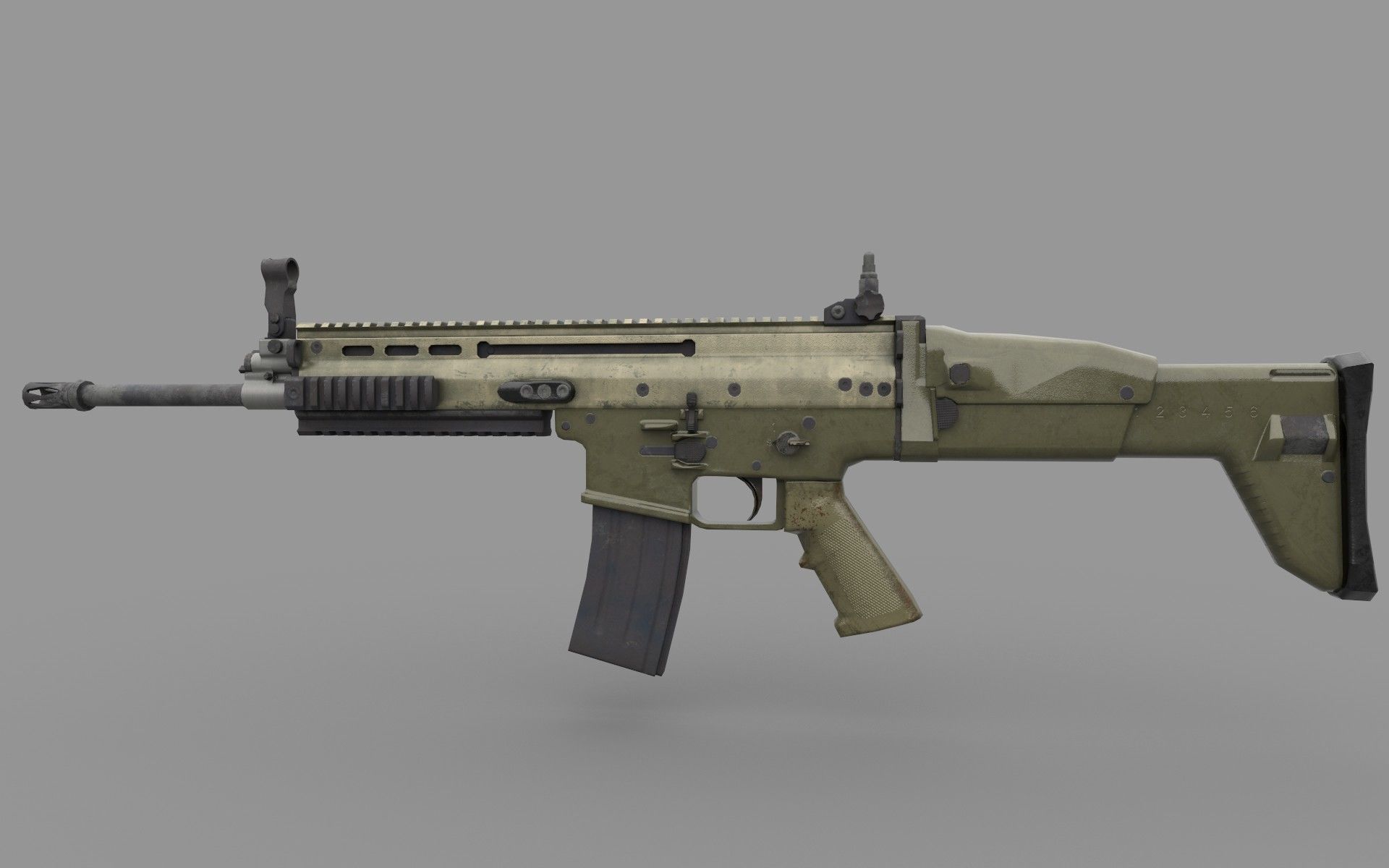 3D model FN SCAR L RIFLE PBR VR / AR / low-poly | CGTrader