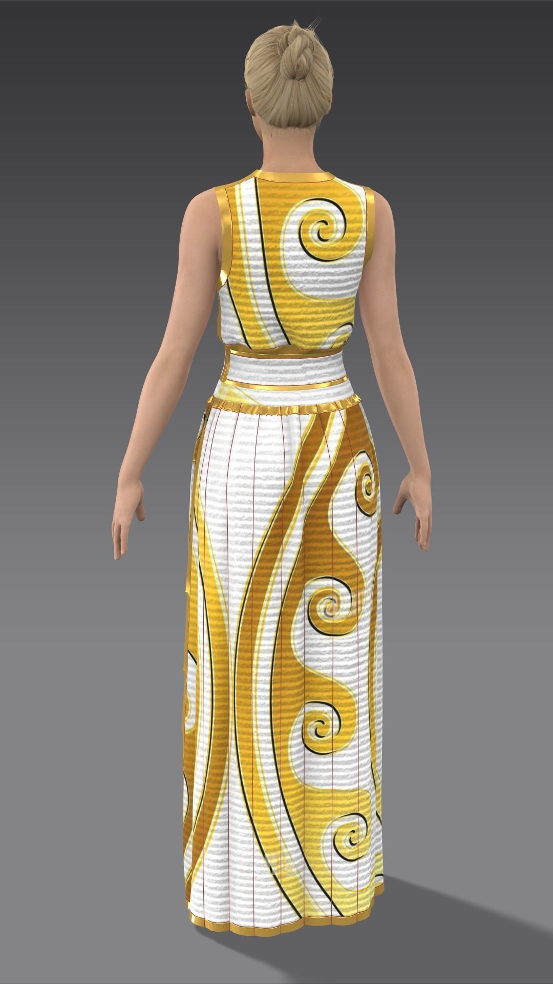 3D model Ancient Greece goddess dress VR / AR / low-poly | CGTrader
