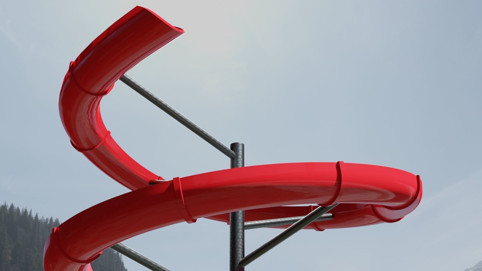 3D model Water Slide VR / AR / low-poly | CGTrader