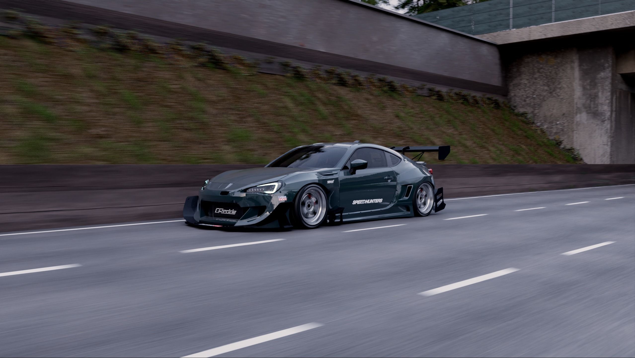 Realistic Car Road Scene 3D Blender File Textured 3D model | CGTrader