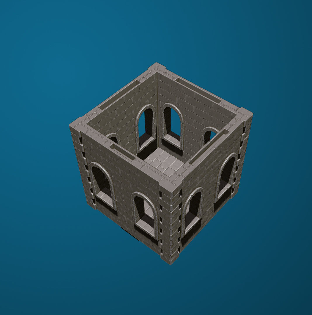 Medieval Tower 02 3D print model 3D model 3D printable | CGTrader
