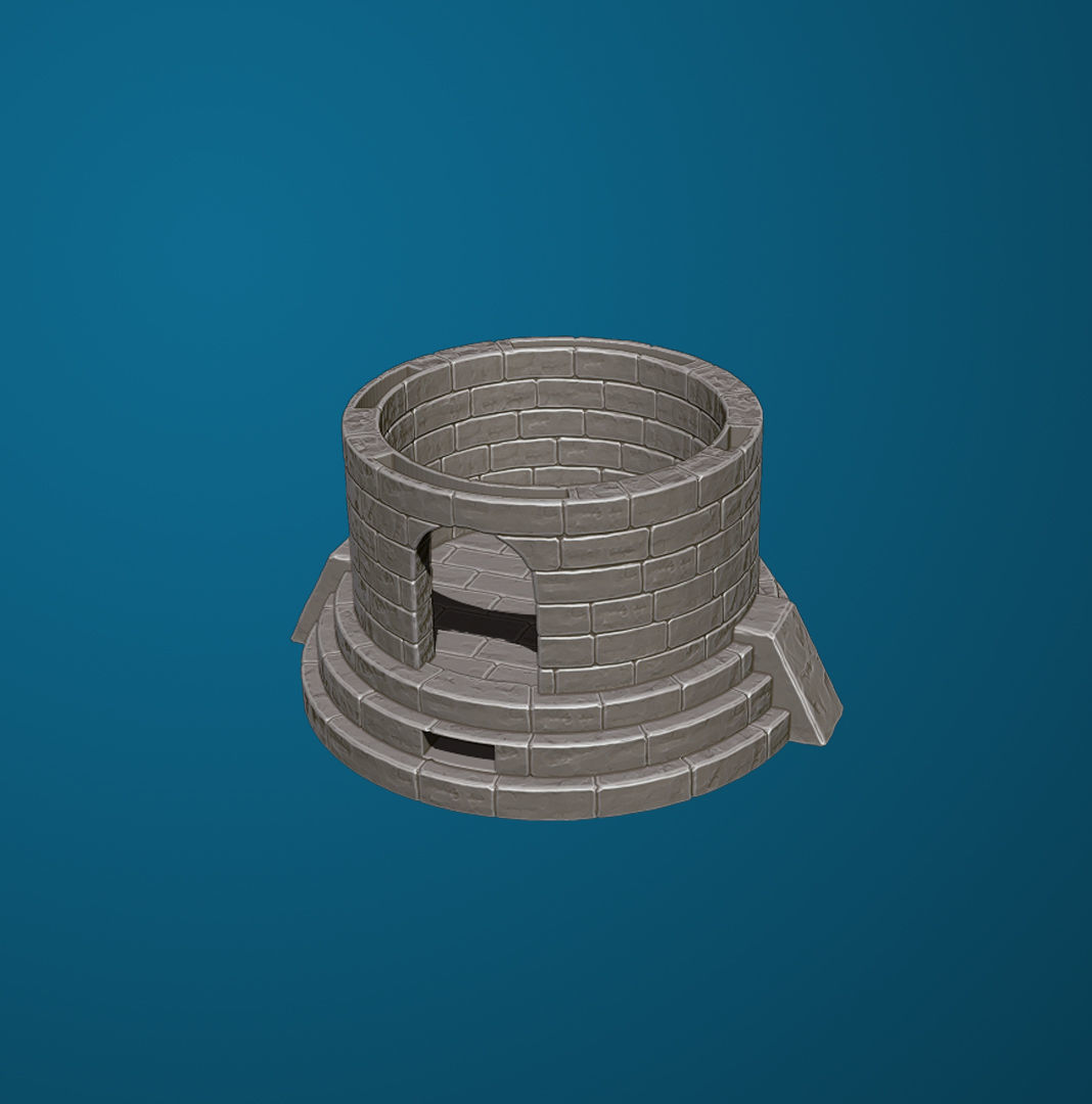 Medieval Tower 03 3D print model 3D model 3D printable | CGTrader