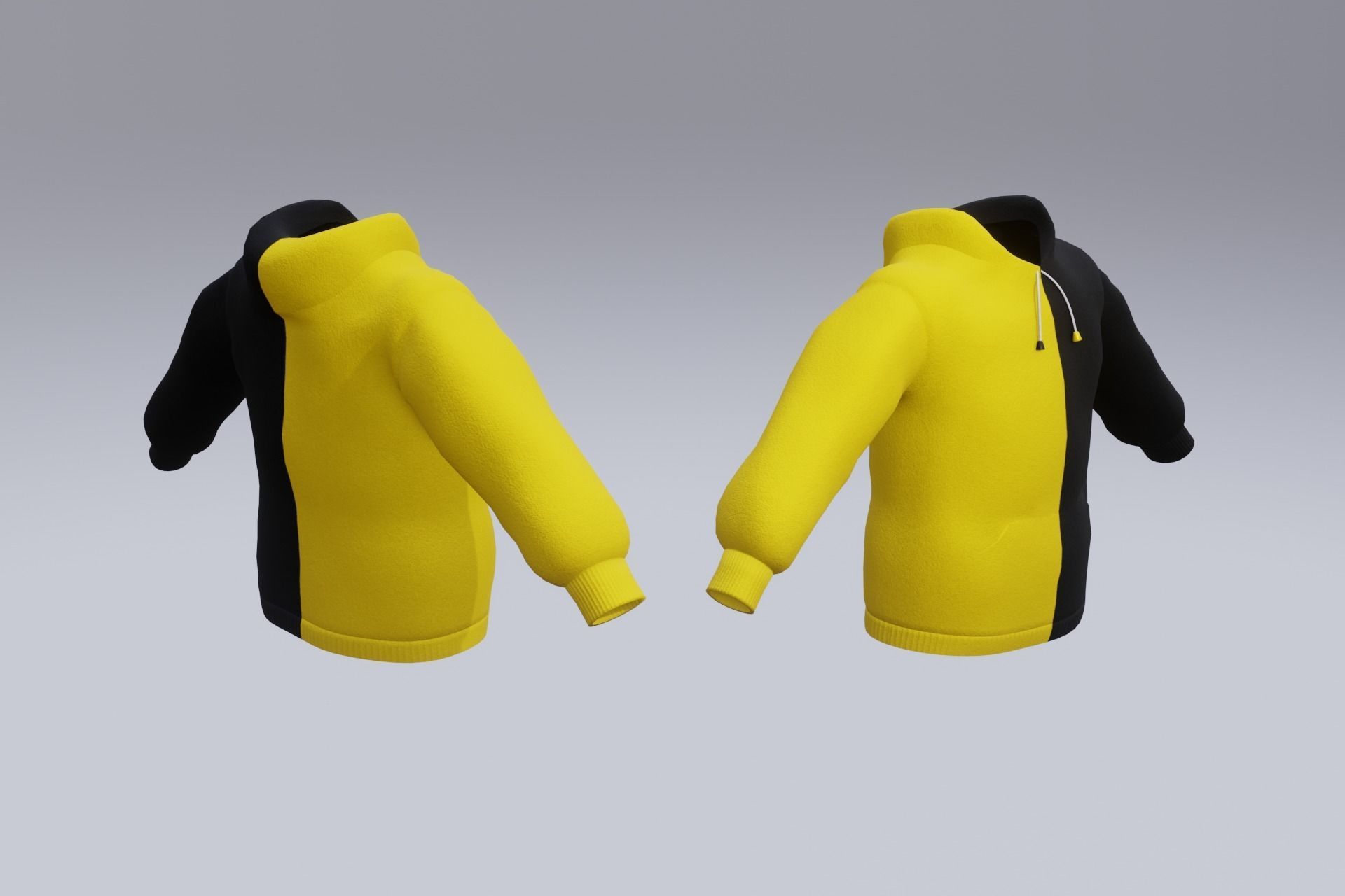 3D model Hoodie 3d Model - Low poly 3d model Clothing VR / AR / low ...