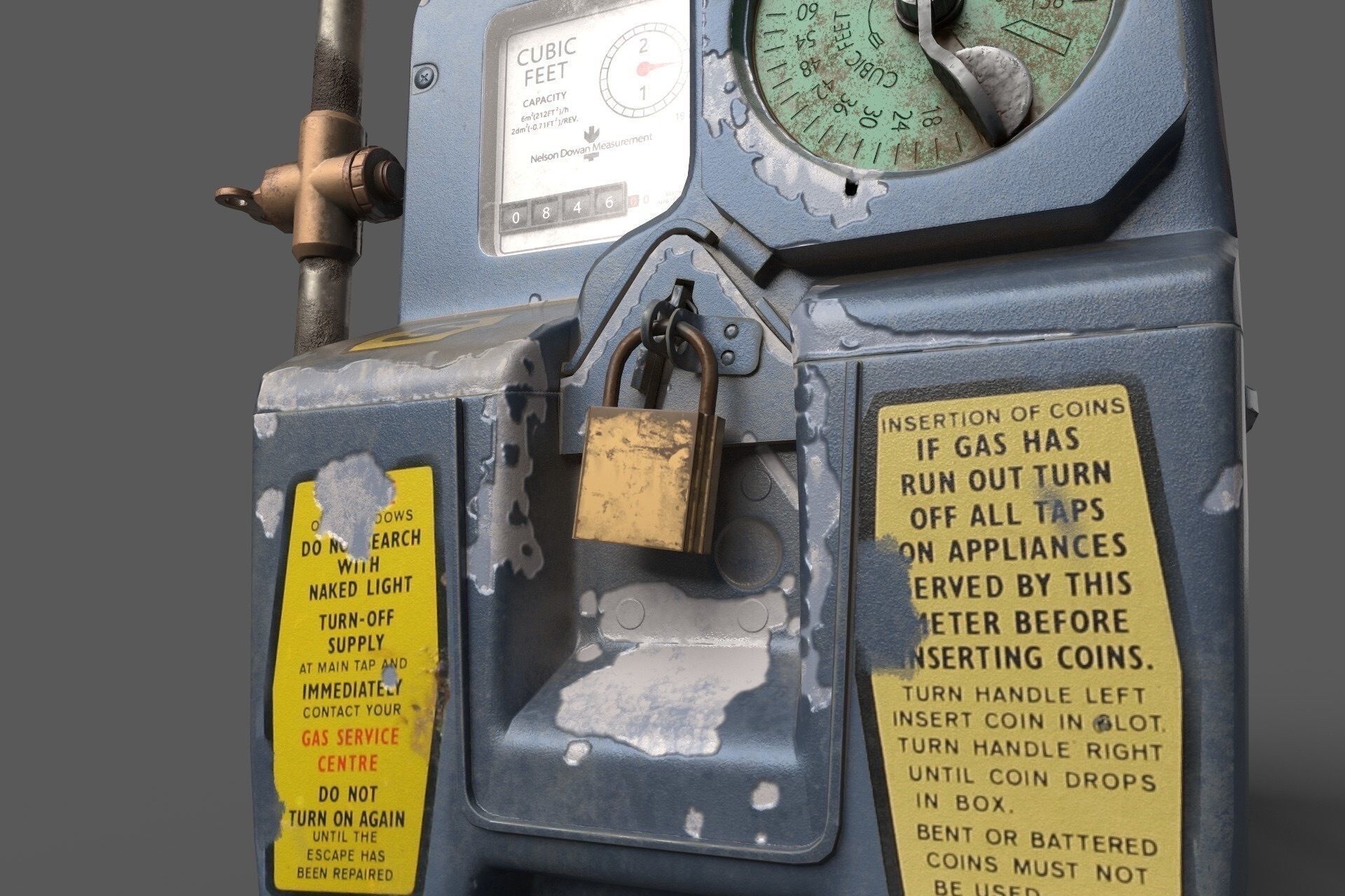 3D model Coined Gas Meter VR / AR / low-poly | CGTrader