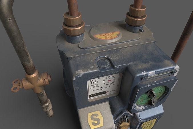 3D model Coined Gas Meter VR / AR / low-poly | CGTrader