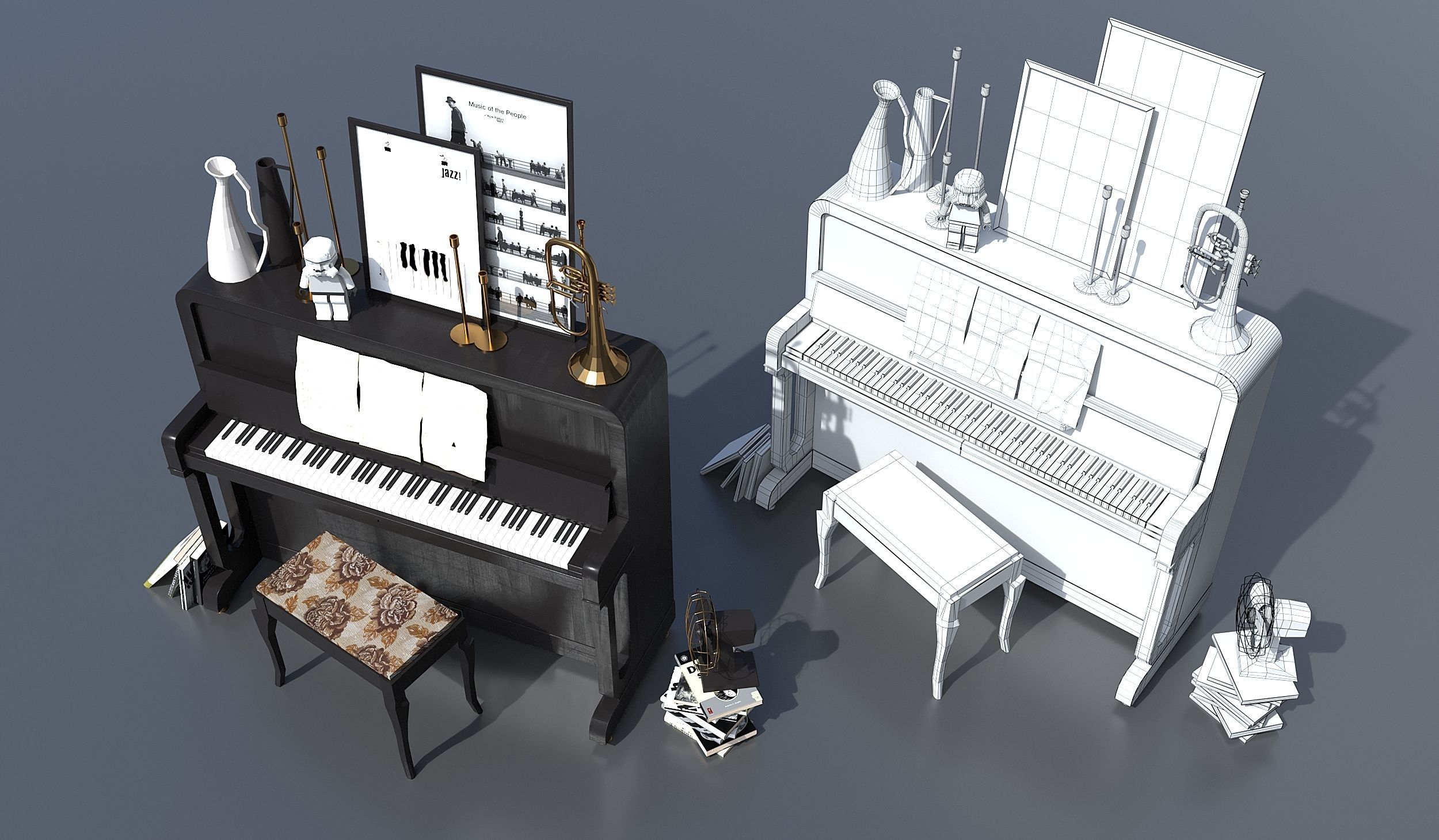 Piano 3D model | CGTrader