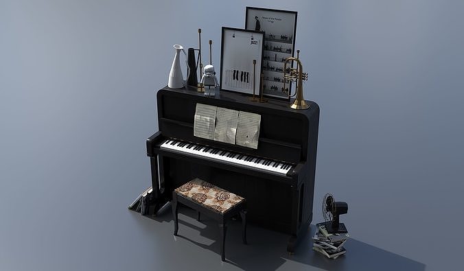 Piano 3D model | CGTrader