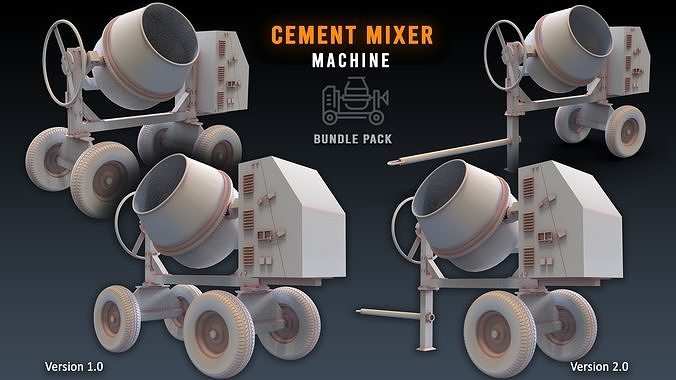 CEMENT MIXER MACHINE 3D MODEL 3D model | CGTrader