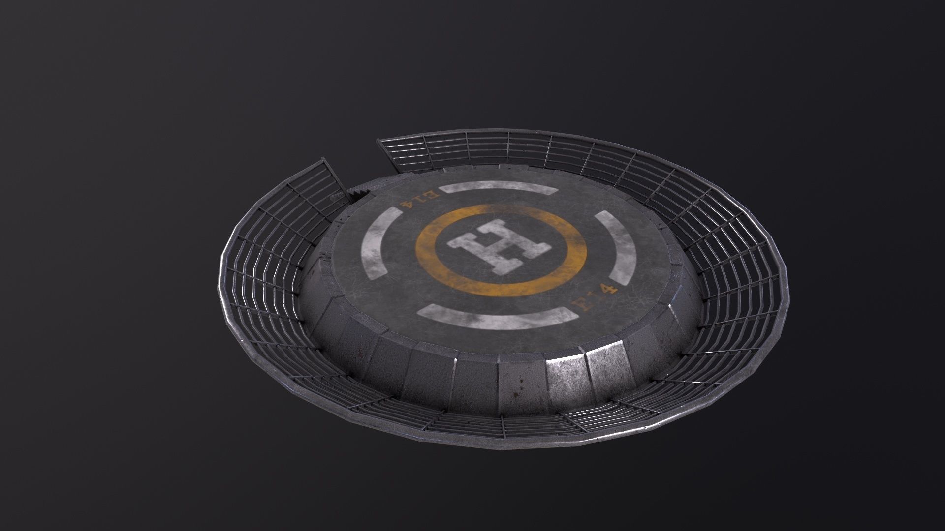 3D model Helipad 3D Model VR / AR / low-poly | CGTrader