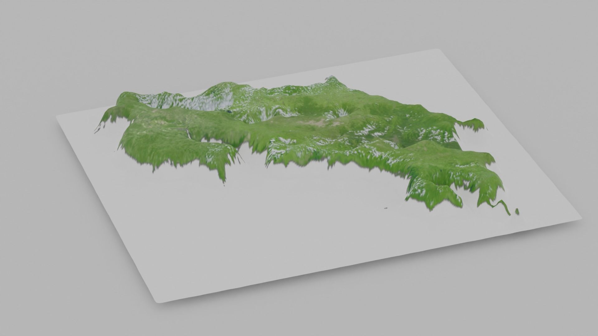3D model Costa Rica Map Country VR / AR / low-poly | CGTrader