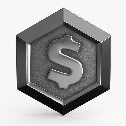 3D model Game Coin Icon Symbol v15 VR / AR / low-poly | CGTrader
