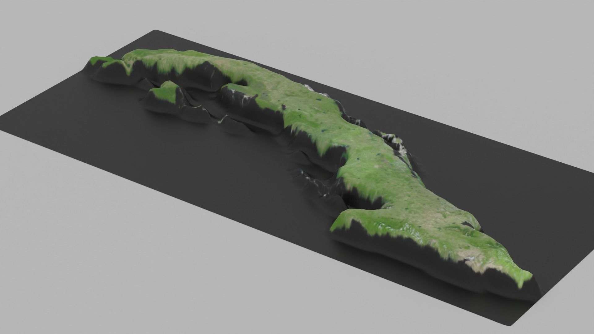 3D model Cuba Map Country VR / AR / low-poly | CGTrader