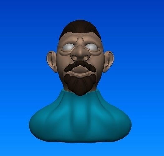 Man sculpt 3D model 3D printable | CGTrader